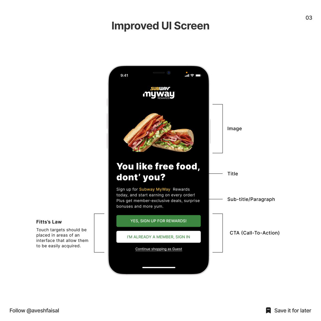 Improved UI/UX Screen of @subwaymyway by Avesh Faisal on Dribbble