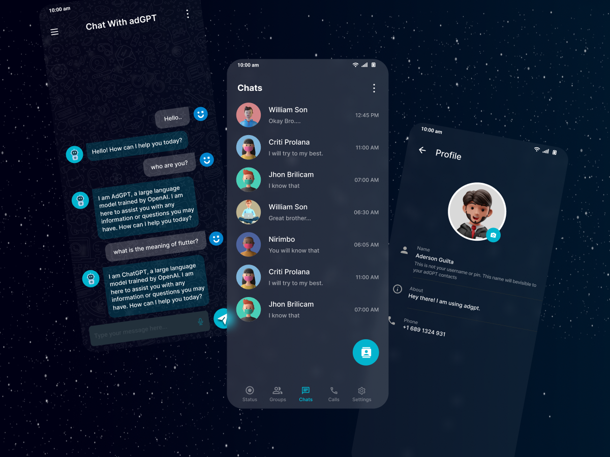 Adgpt Social Platform With Chatgpt Open Ai Android And Ios App By Appdevs On Dribbble