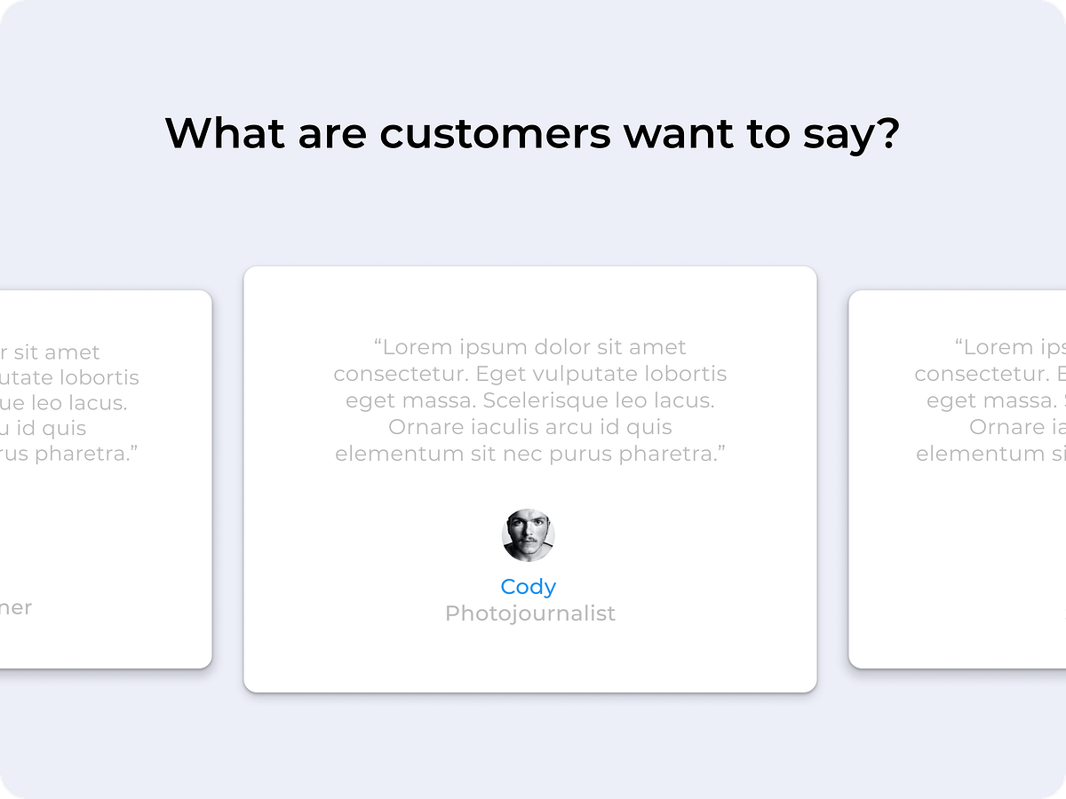 Testimonial UI designs, themes, templates and downloadable graphic ...