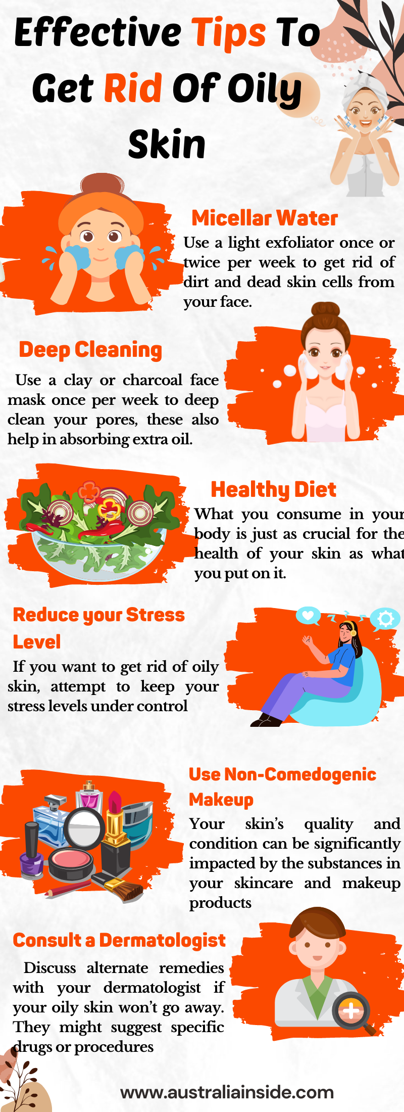 Effective Tips To Get Rid Of Oily Skin by Australia Inside on Dribbble