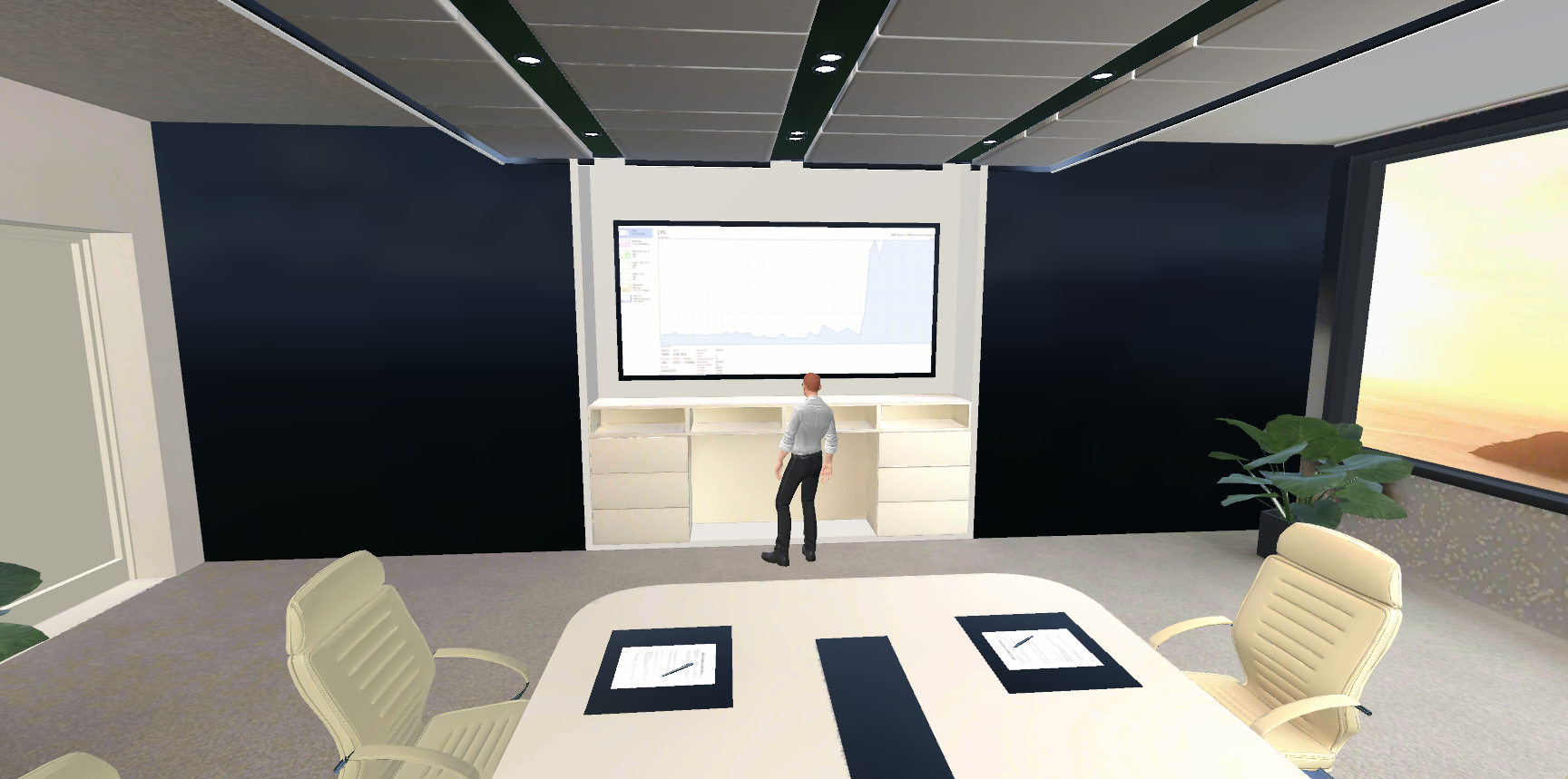 3d immersive office by Umar on Dribbble