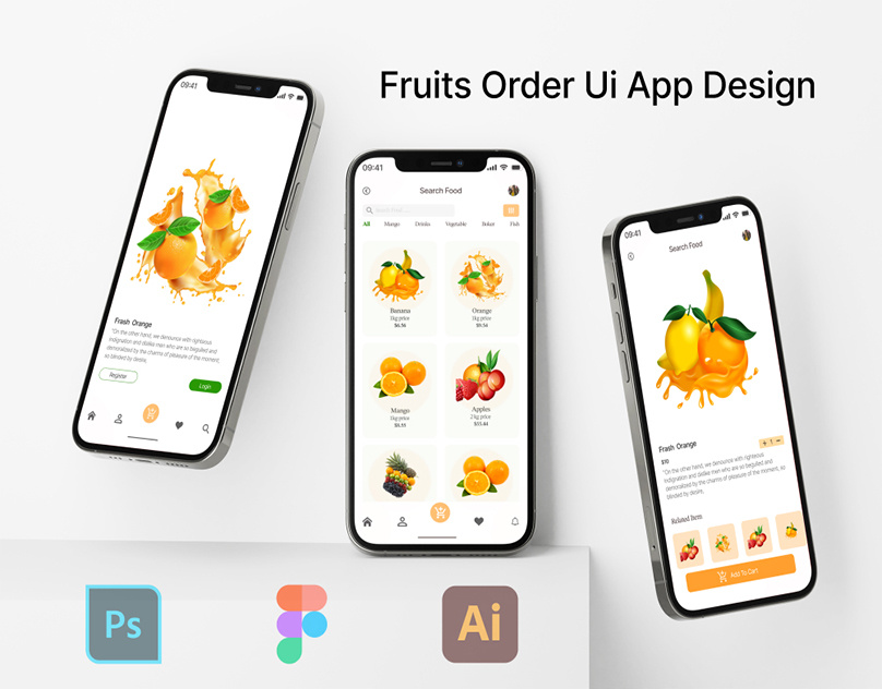 Fruits Order Ui App Design by Md. Mehedi Hasan on Dribbble