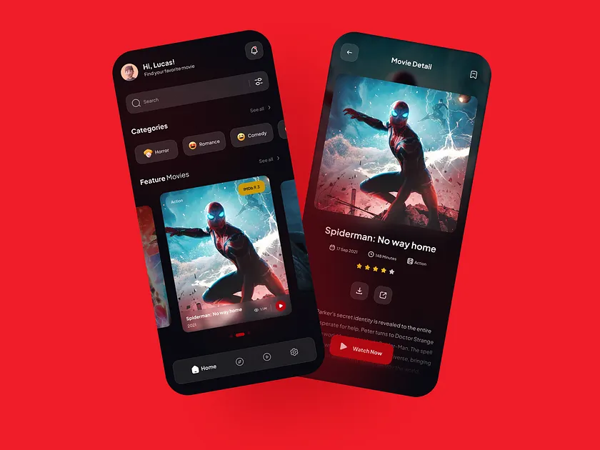 Movie App designs, themes, templates and downloadable graphic elements ...