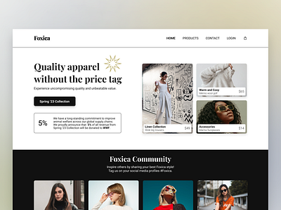 Hero Section / Minimalistic Web Design by Daria Wojczuk-Kalandyk on ...