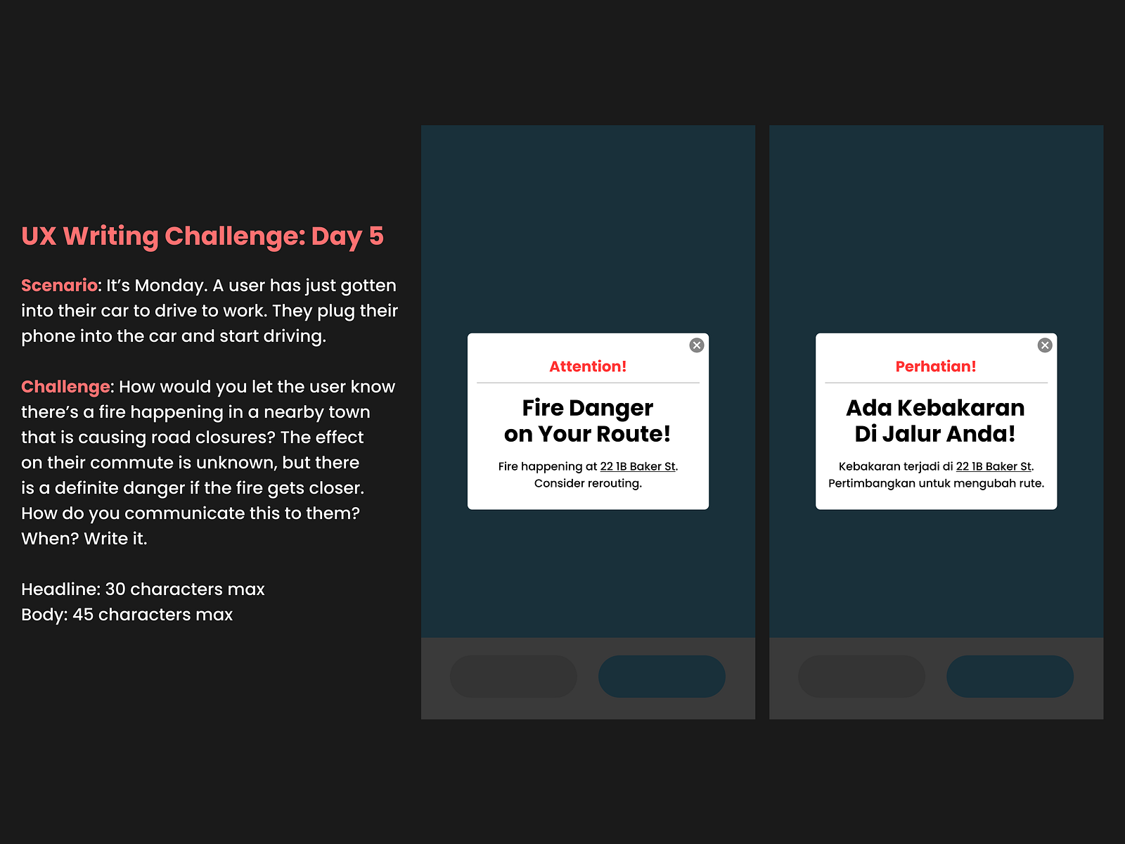 UX Writing Challenge: Day 6 by Raihan Setiadi on Dribbble