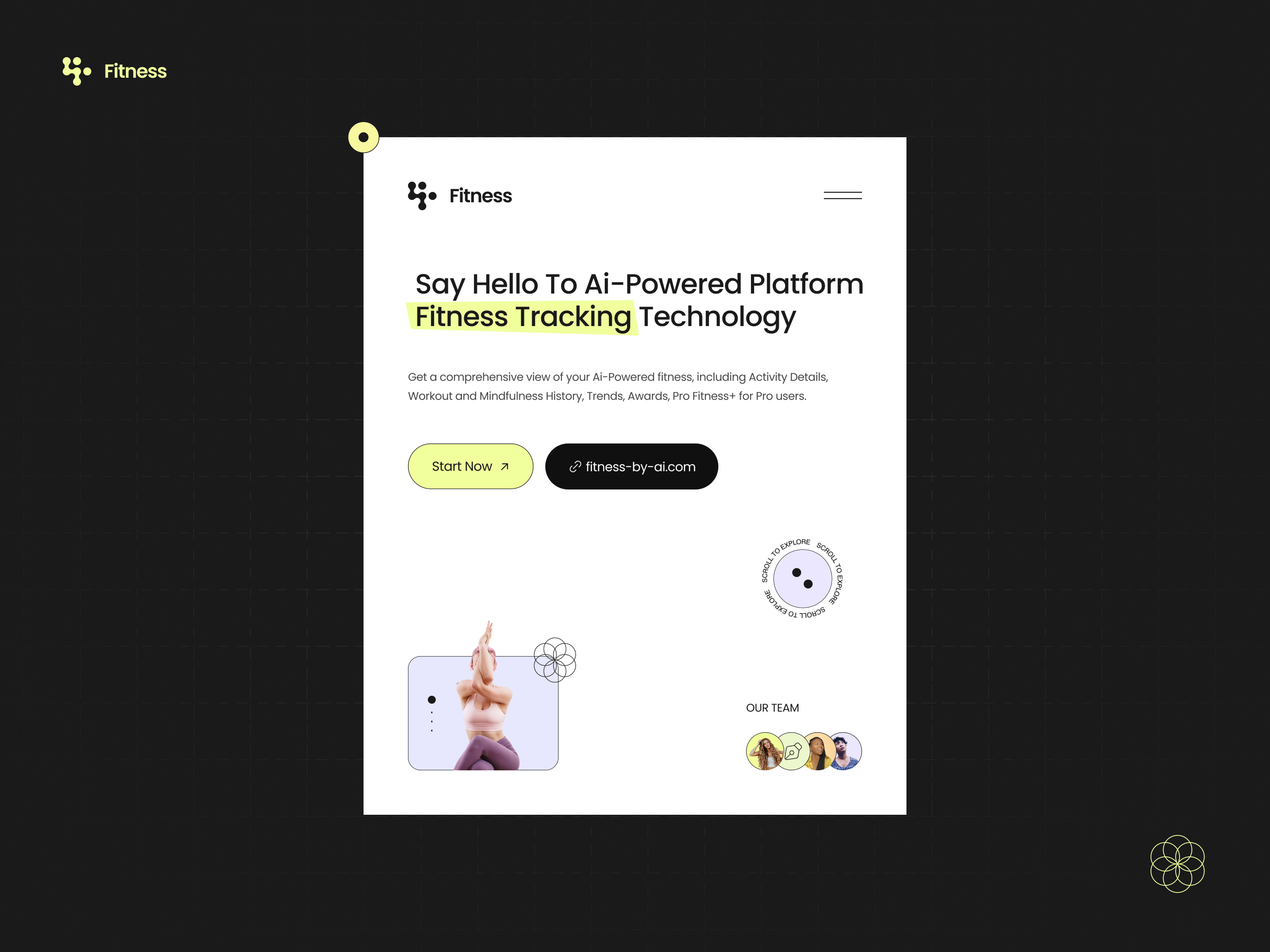 Webdesign for AI powered Fintess Platform by Awsmd on Dribbble