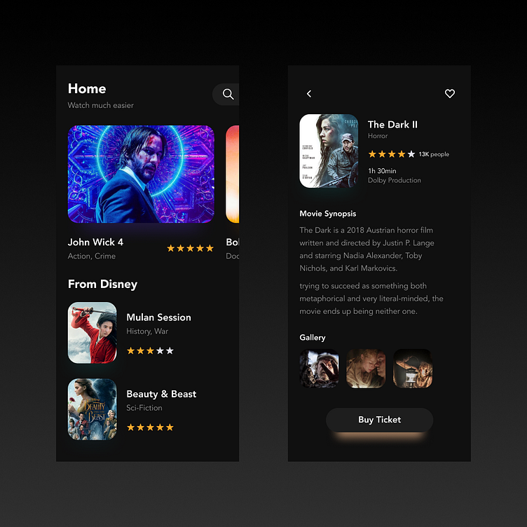 Streaming App Design by Neil Christian on Dribbble