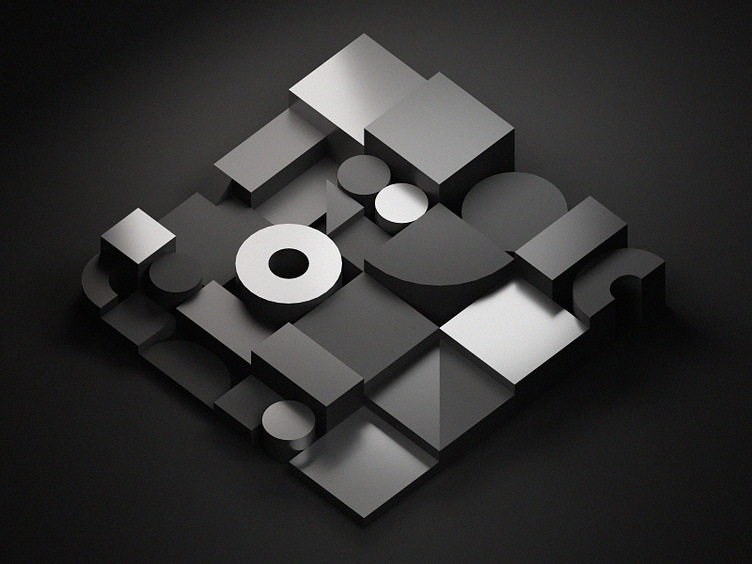 Abstract geometry animation by Mat on Dribbble