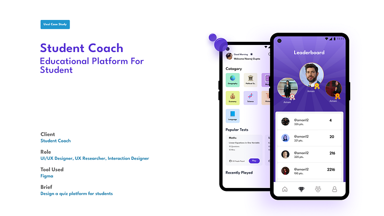 Student interactive platform by swati jaswal on Dribbble