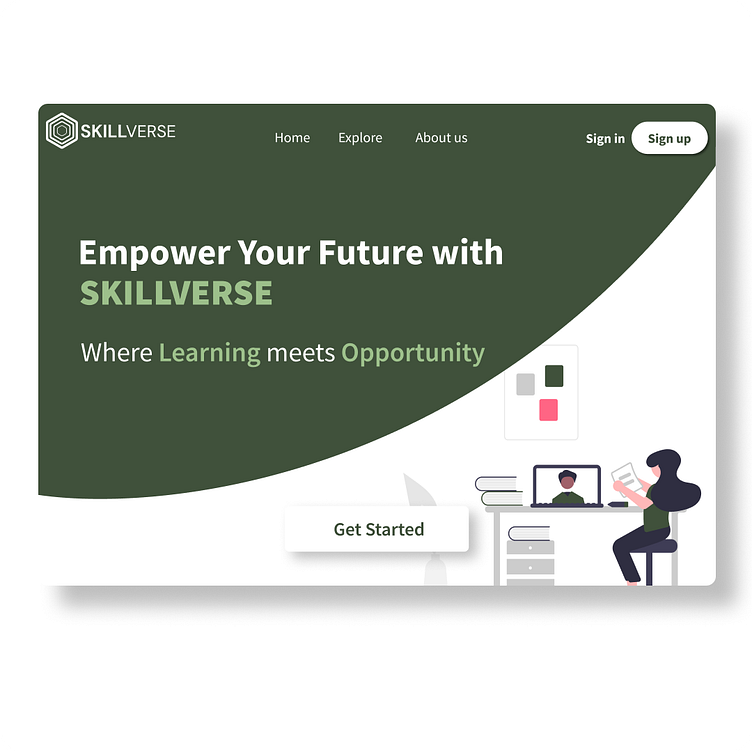 Unlock the full potential of learning with Skillverse, my person by Poketo on Dribbble