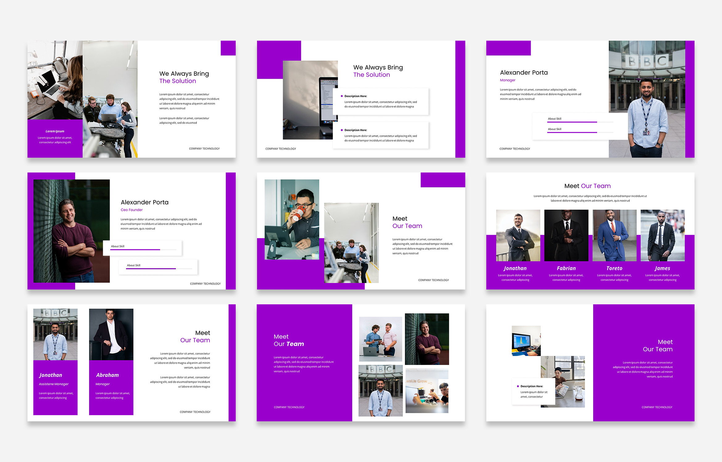 Rosetech Technology Presentation Template By Studio Depot Visual On