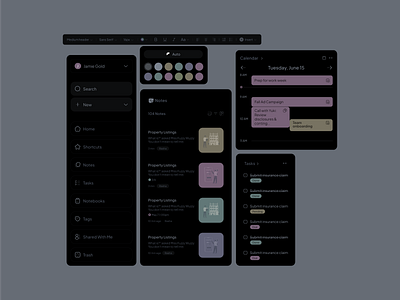 Productivity Tool Ui Design | Task, Todo, Schedule, Meeting By Mufidul 