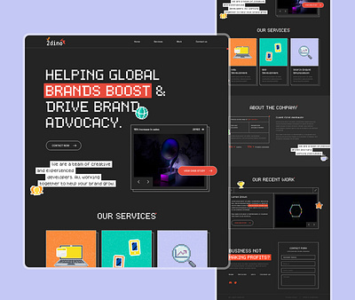 Browse thousands of Pixel Website images for design inspiration | Dribbble