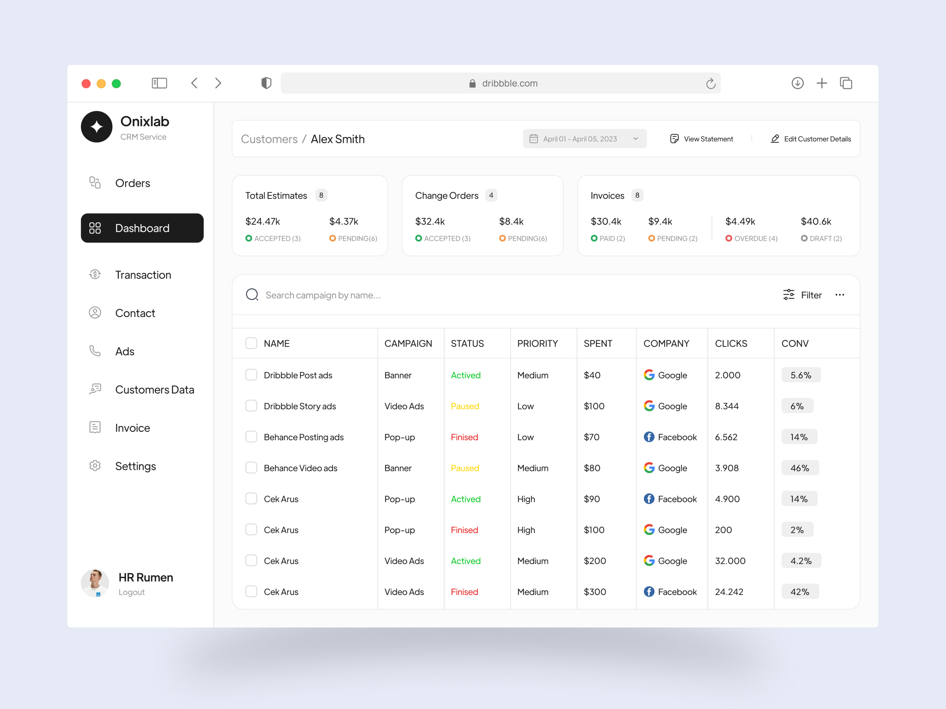 CRM Tool website design by Emon🌟 for Onixlab on Dribbble