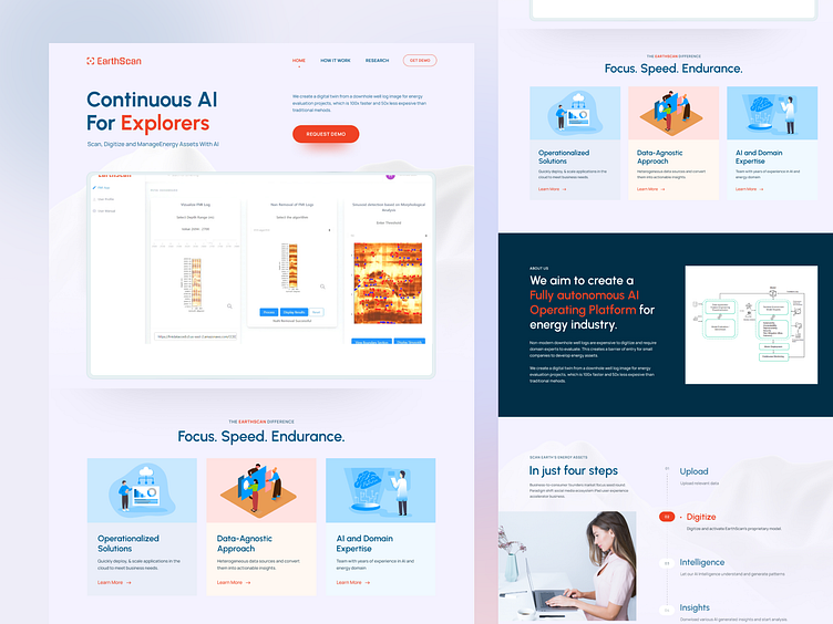 EarthScan- AI Landing Page Design by Shuhanur Rahman on Dribbble