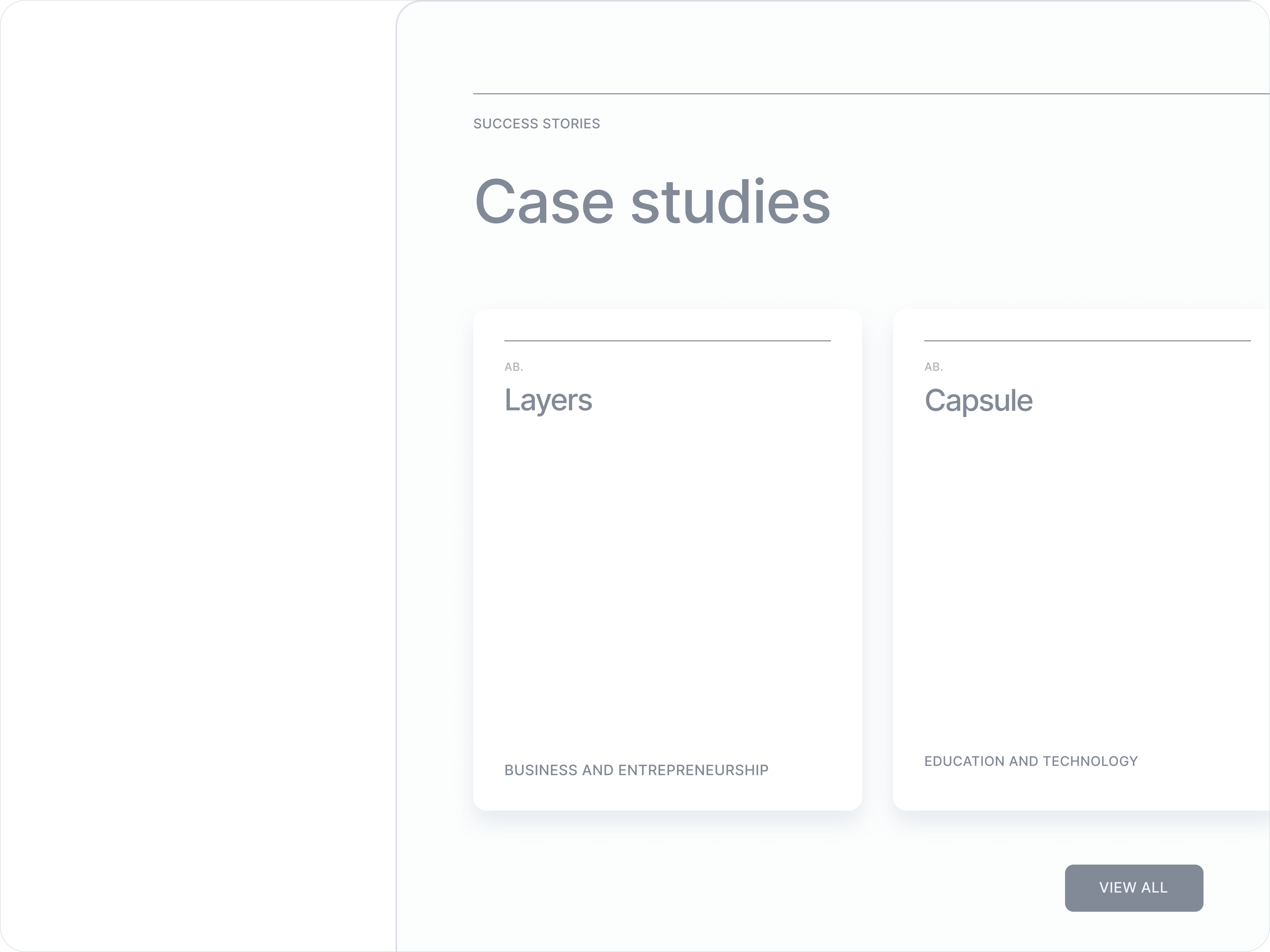 Seamless Case Study Section for Website Homepage by Evil Design on Dribbble