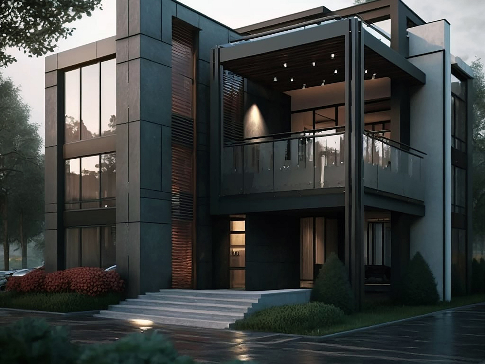 Modern House Exterior Design by Glam Architecture on Dribbble