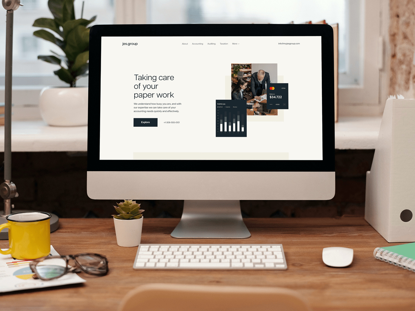 jes.group - Accounting Website by Igor Zeru on Dribbble