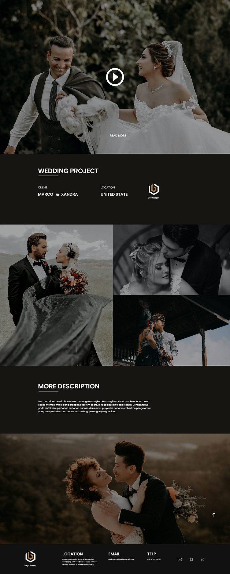 Portofolio Homepage Design UI by Andy Bosko on Dribbble