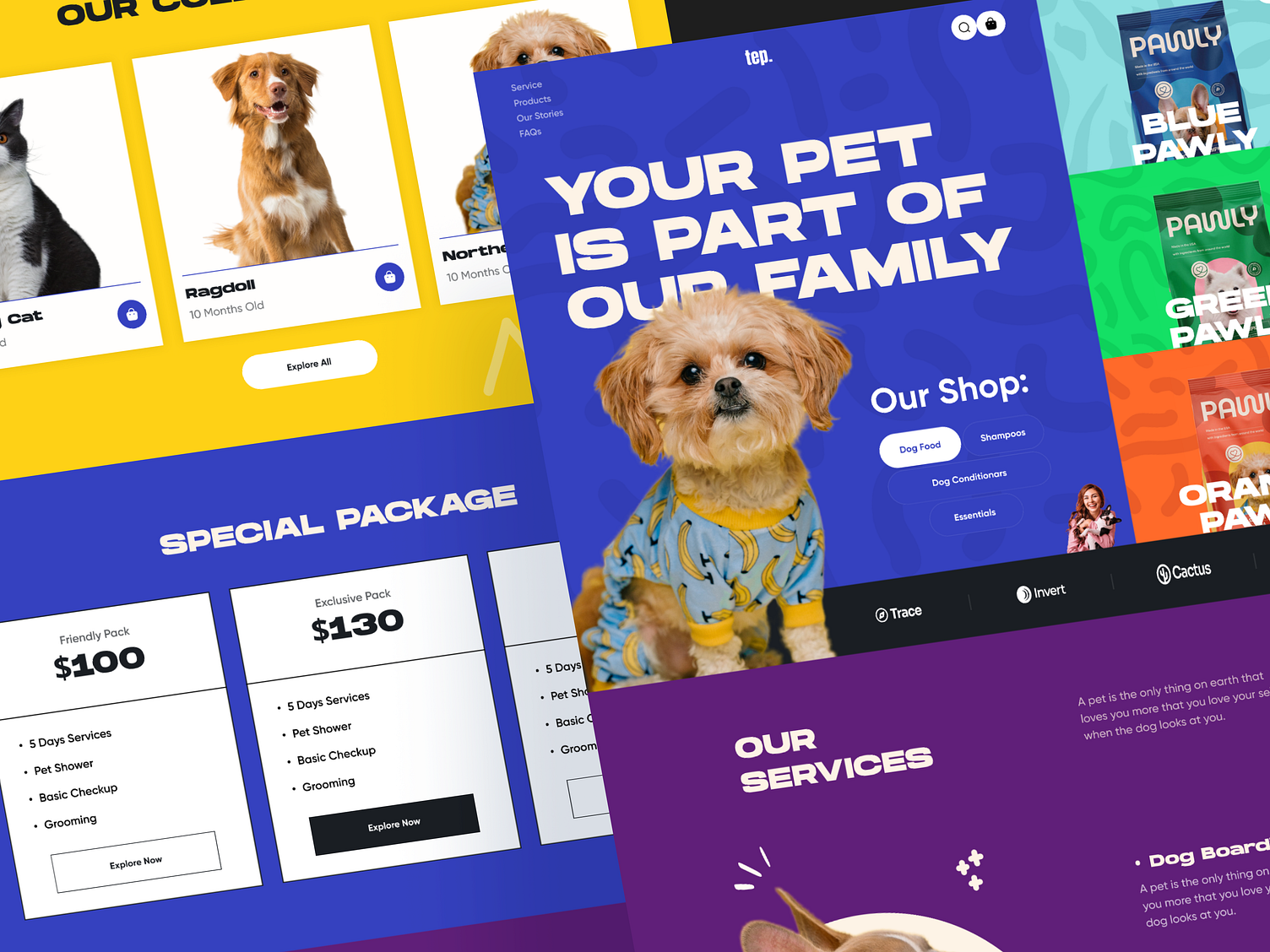 Pet shop Website design by Emon🌟 on Dribbble