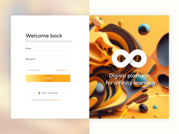 Sign Up / Login Form UI/UX Prototype Page Template Design by SM Shopnil ...