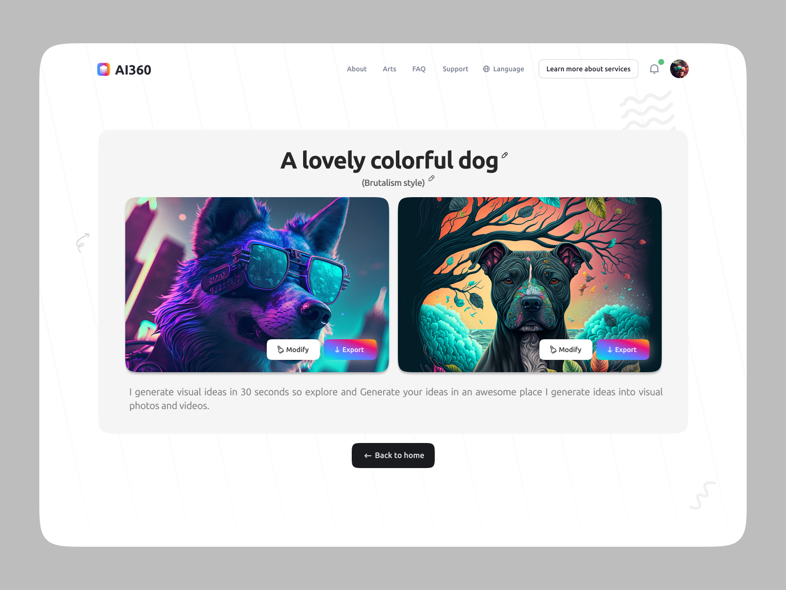 AI generation process web design by Roohi Koohi on Dribbble