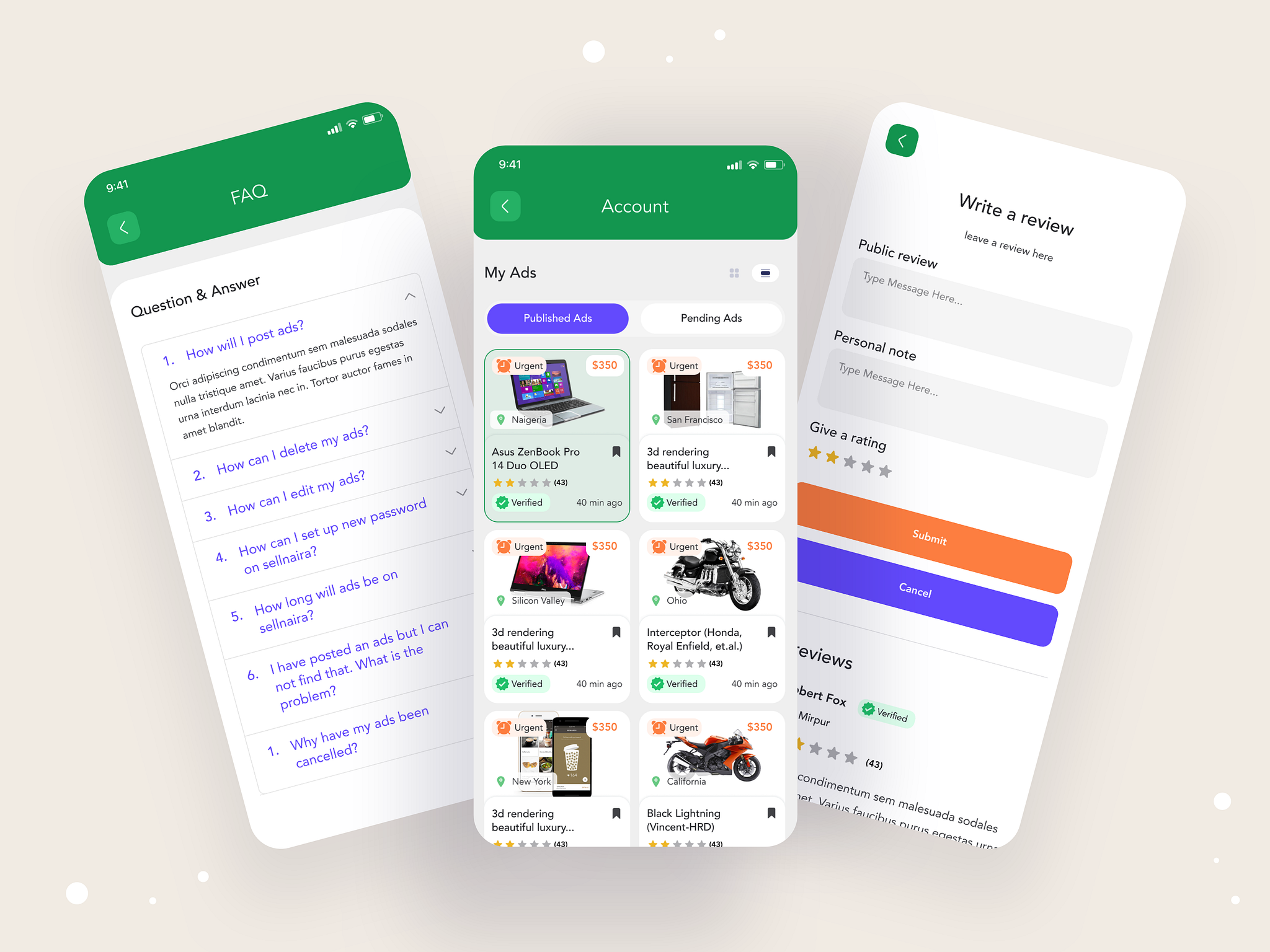Classified App by Syed Raju on Dribbble