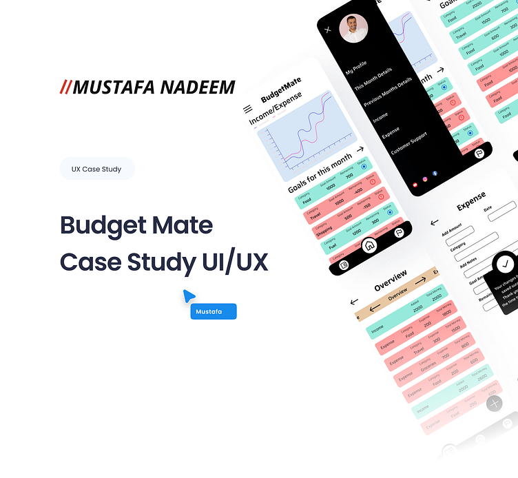 Budget Mate: UI/UX Case Study by Mustafa Nadeem on Dribbble