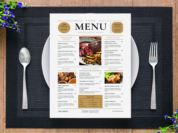 Browse thousands of Menu Restaurant images for design inspiration ...
