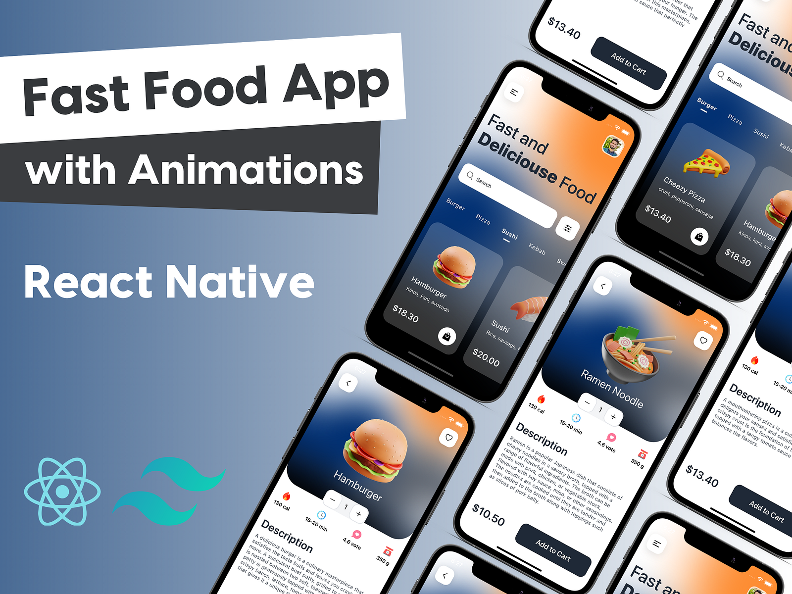 Fast Food App UI in React Native by Syed Noman on Dribbble