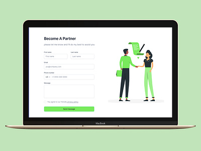 Contact Us UI Design by LYBCOUK on Dribbble