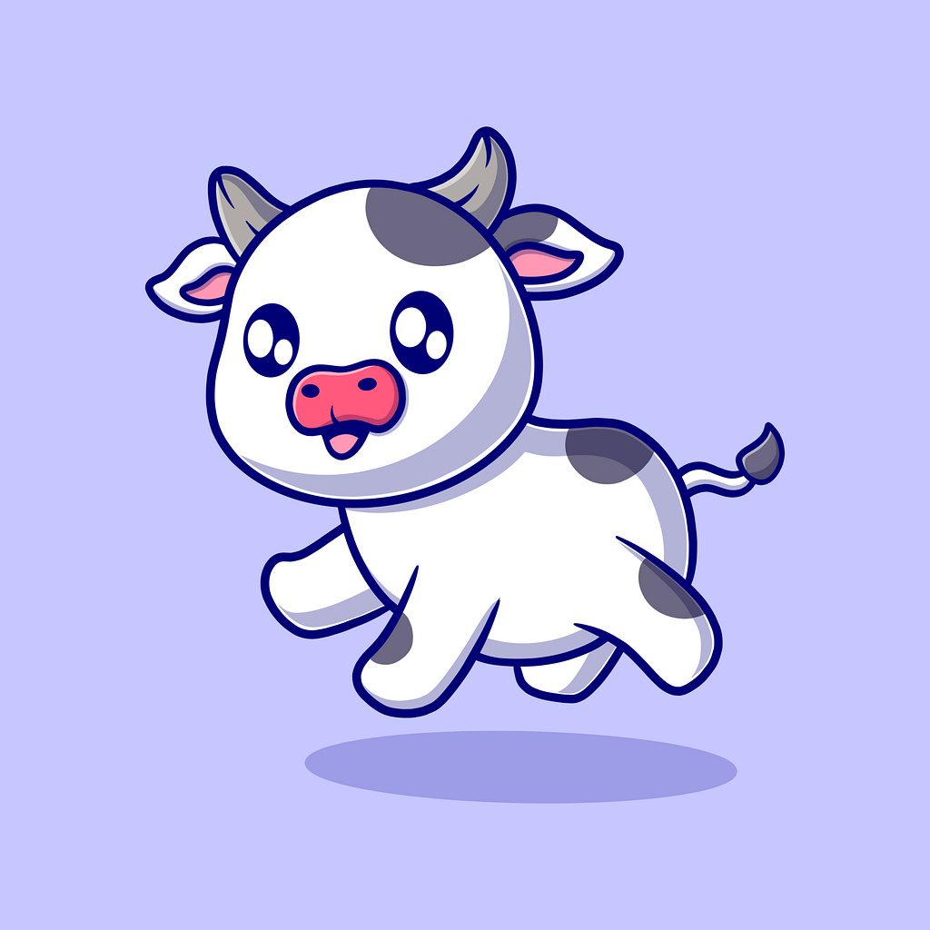 Cute cow illustration by NOCTE STUDIO on Dribbble