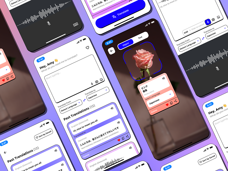 AI Realtime Language Translation App by Deep Chatterjee on Dribbble
