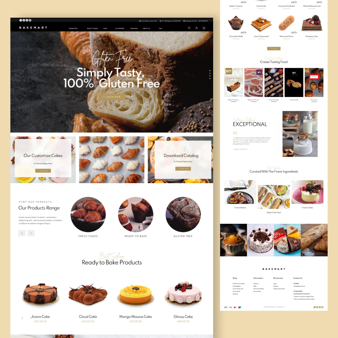 Bakery Landing Page by Rizwan Haider on Dribbble