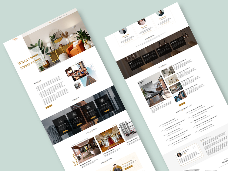 Architect web ui by Rajesh Mandaviya on Dribbble