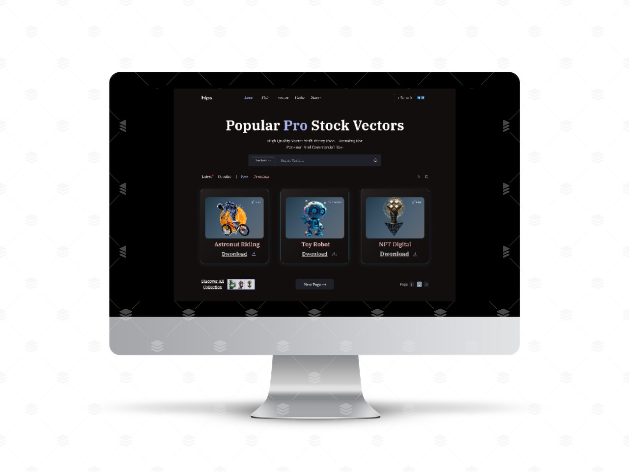 Vector Web Site Landing Page Design by Rabby Alam Moin on Dribbble