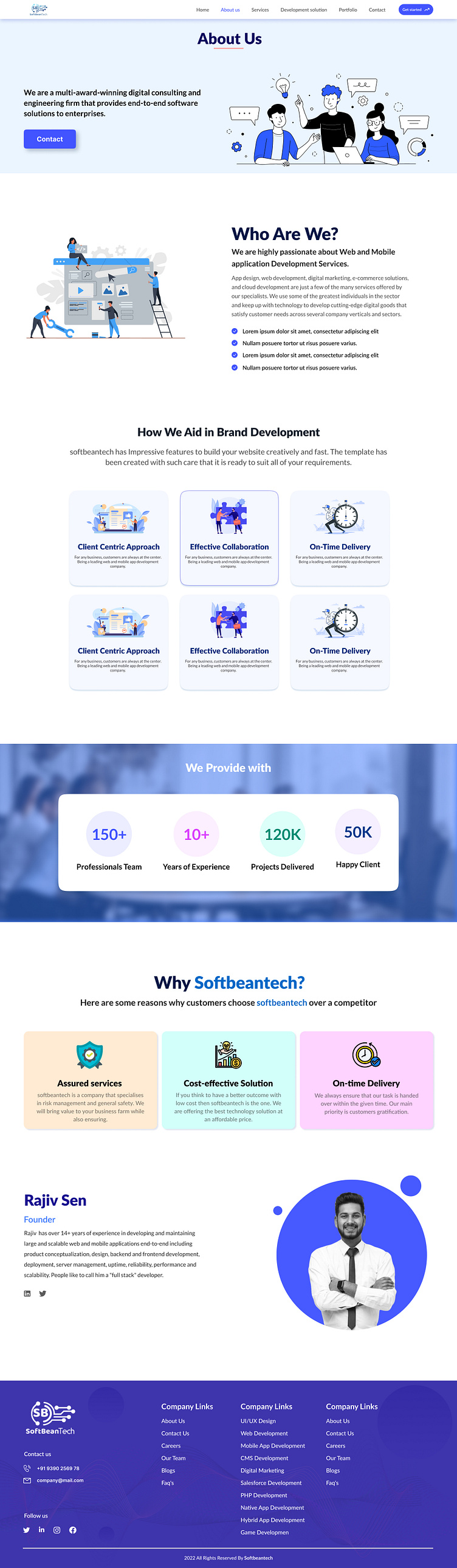 IT Company About Us Page UI design Concept by Prasanta Nayek - UIUX ... IT Company About Us Page UI design Concept by Prasanta Nayek - UIUX ...
