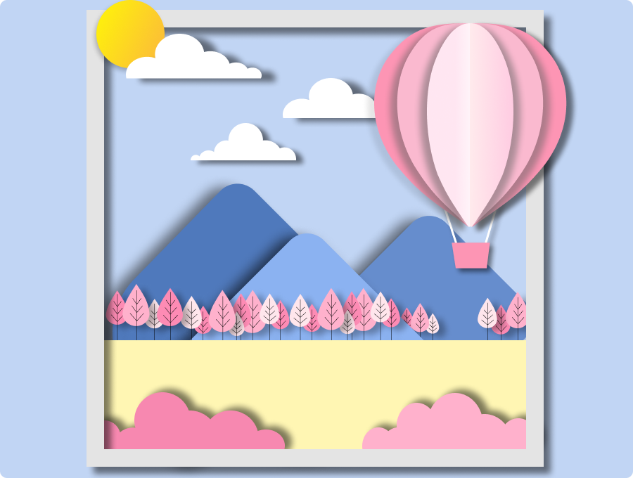 Papercraft illustration by Shiwani Raktale on Dribbble