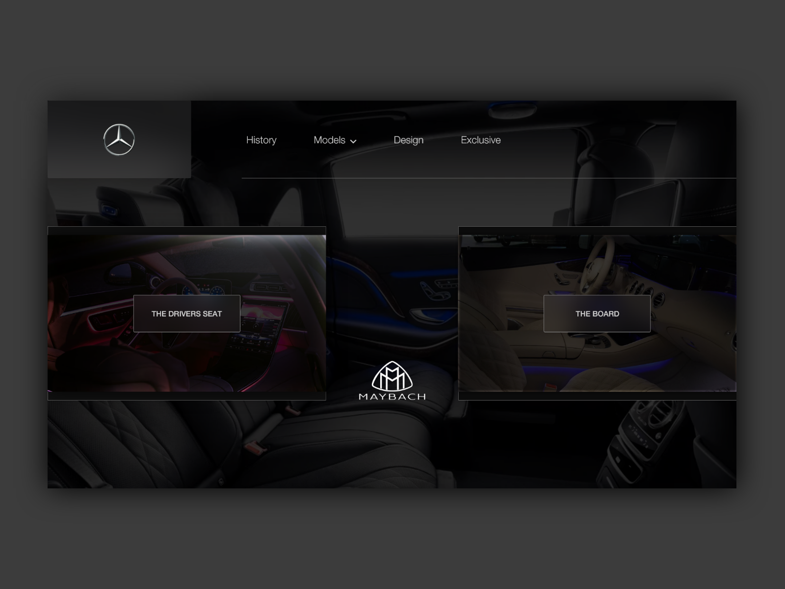Maybach car UI concept by Gary ML on Dribbble