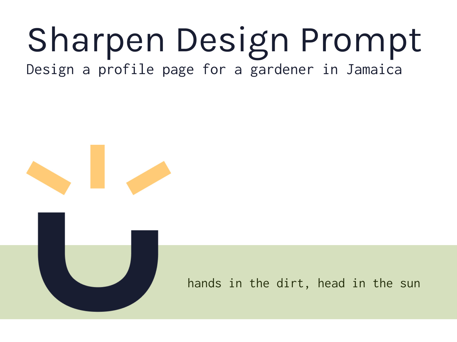 Sunny Garden - Sharpen Design Prompt by Sophie on Dribbble