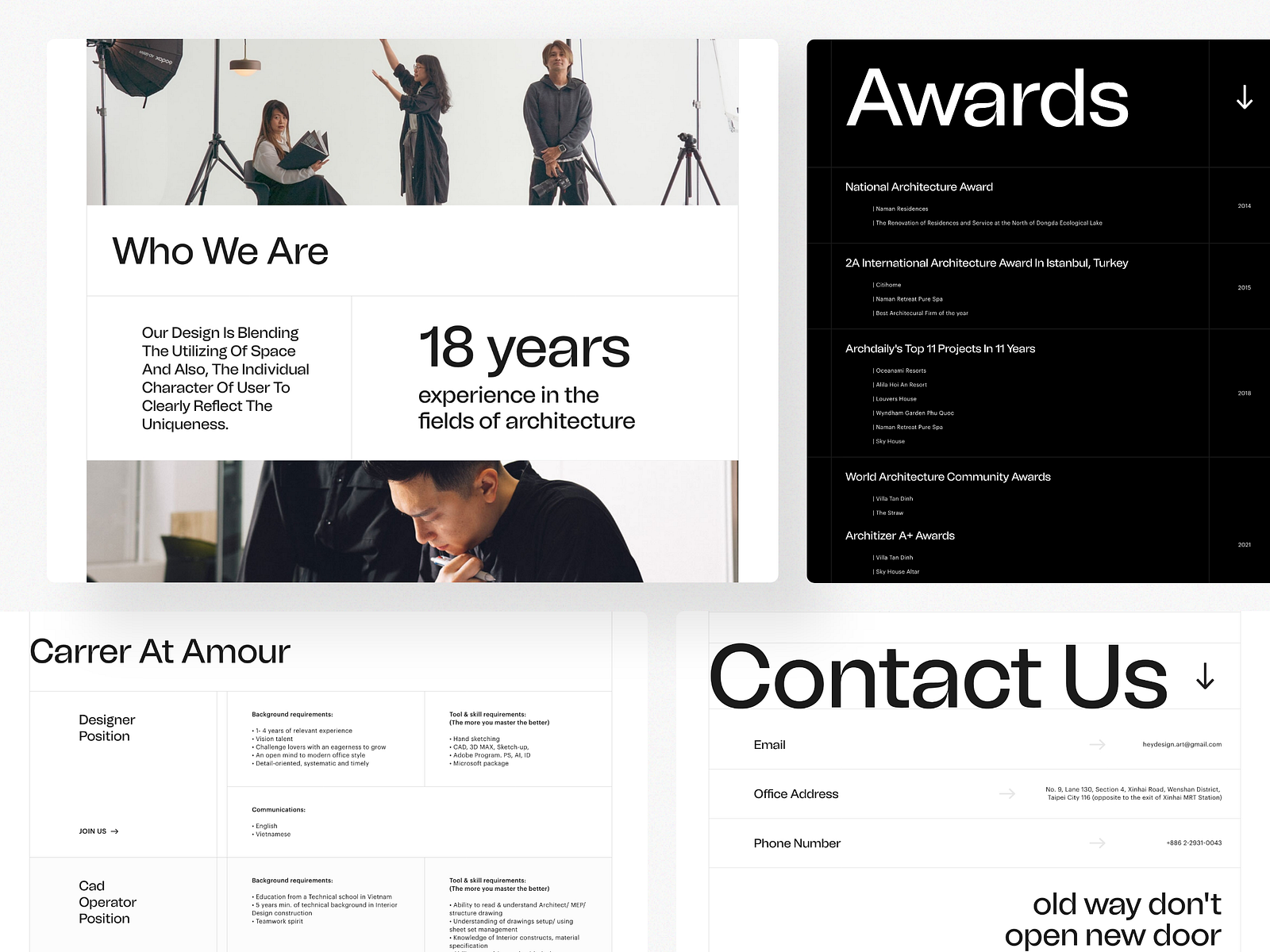 Amour Website Design by Hey Design Studio on Dribbble