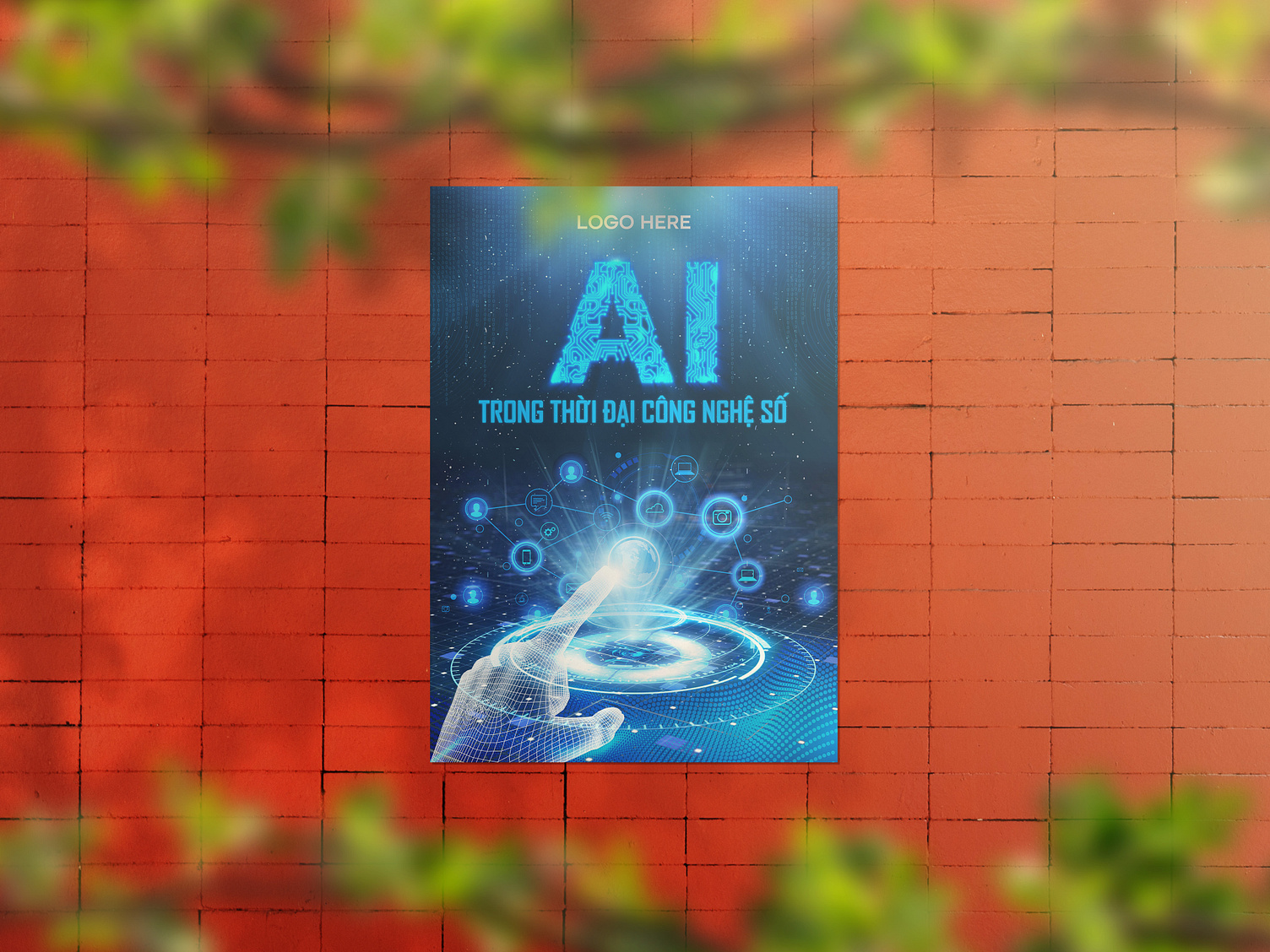 Poster Artificial intelligence (AI) Technology template by Ant Dang on ...