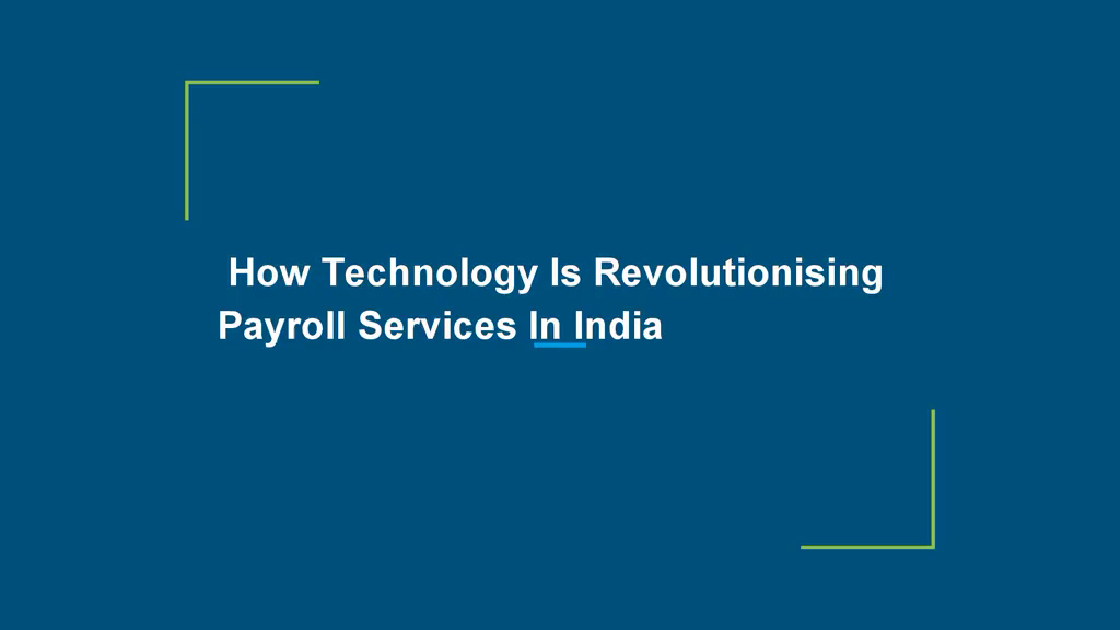 How Technology Is Revolutionizing Payroll Services In India by Surya SN on Dribbble