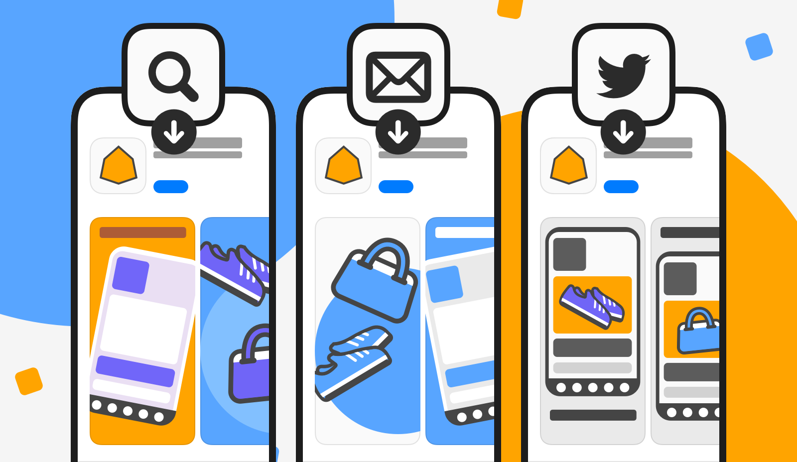 Custom Product Page Guide Illustration by Daniel Swan for Appfigures on ... Custom Product Page Guide Illustration by Daniel Swan for Appfigures on ...