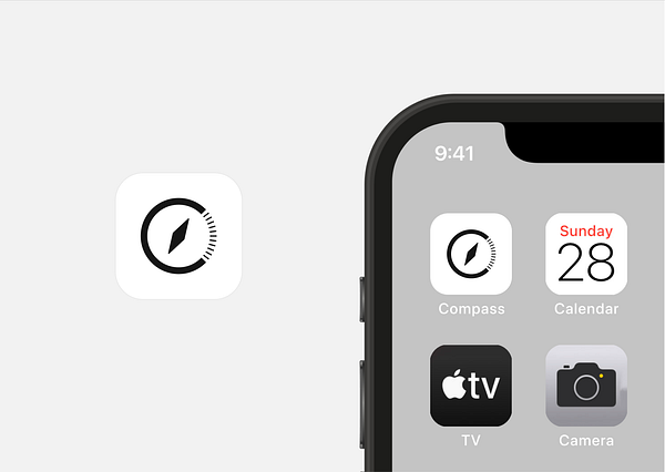 Compass app icon by Maria S. on Dribbble