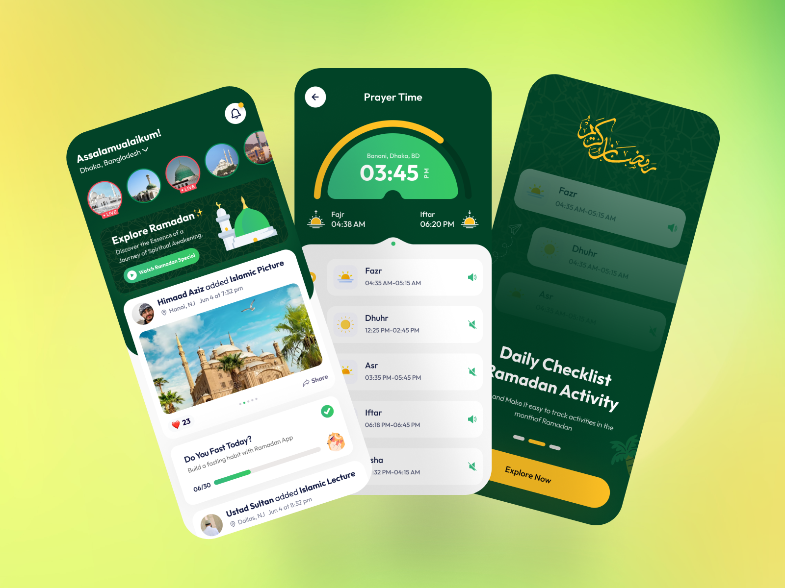 Ramadan Islamic App UI Concept by Design Monks - UX UI | Web Design ...