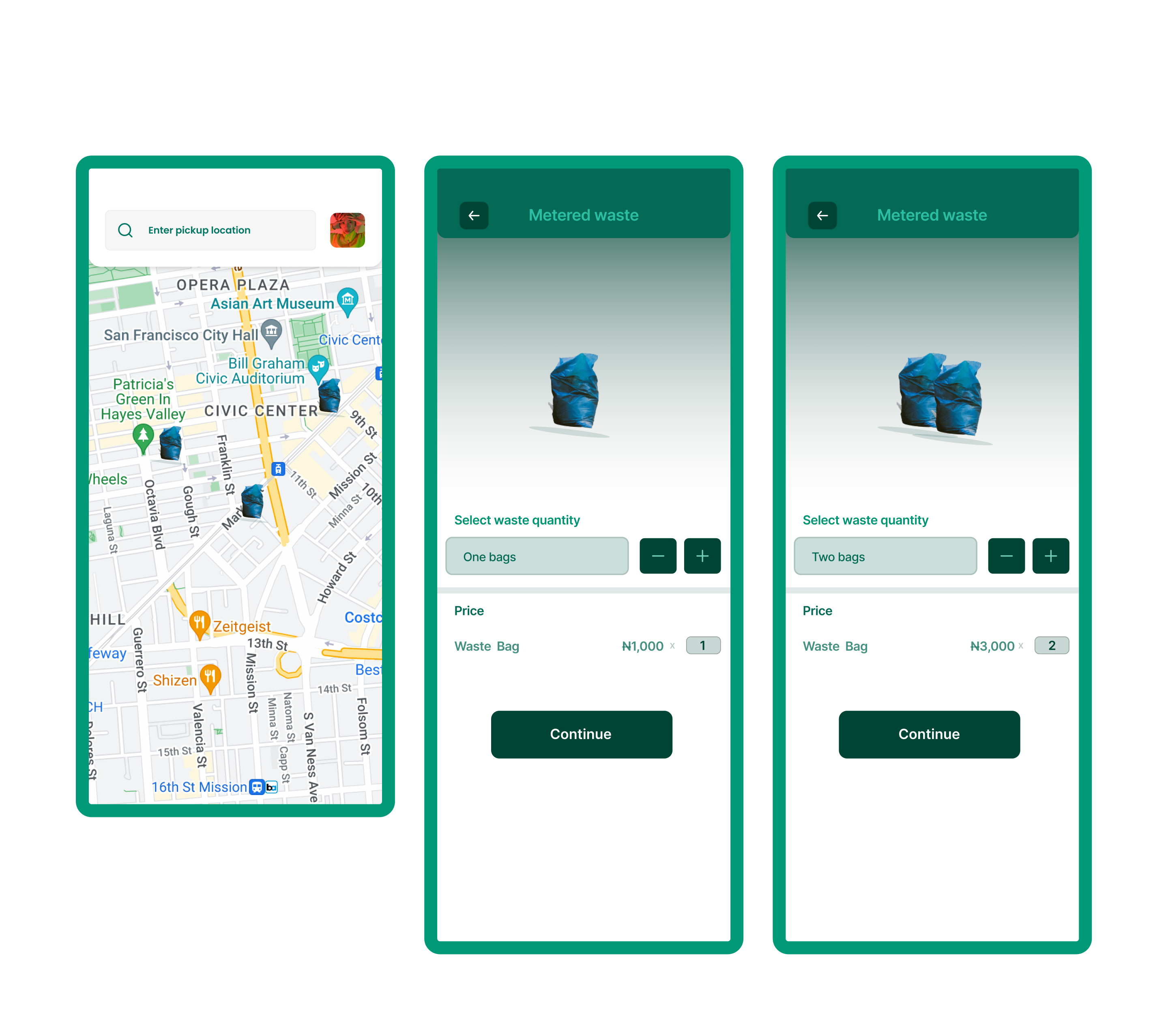 Waste management App concept by Designwithdave on Dribbble