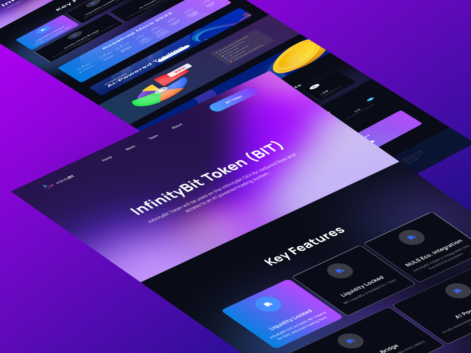 NFT Marketplace, ICO Landing Page by Asiq M. for Netro Systems on Dribbble
