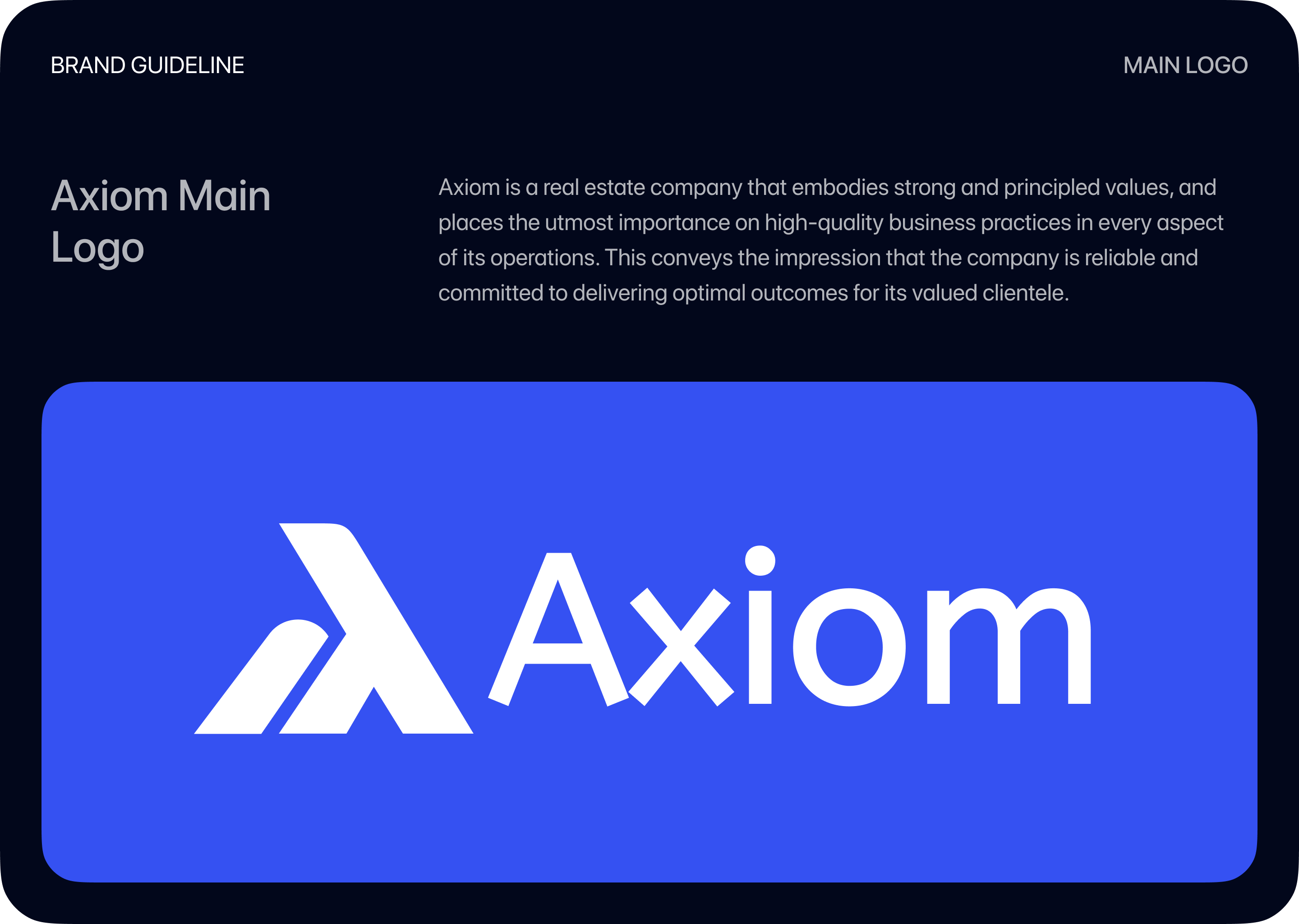 Axiom - Brand Guidelines by Kensae UI for Sans Brothers on Dribbble