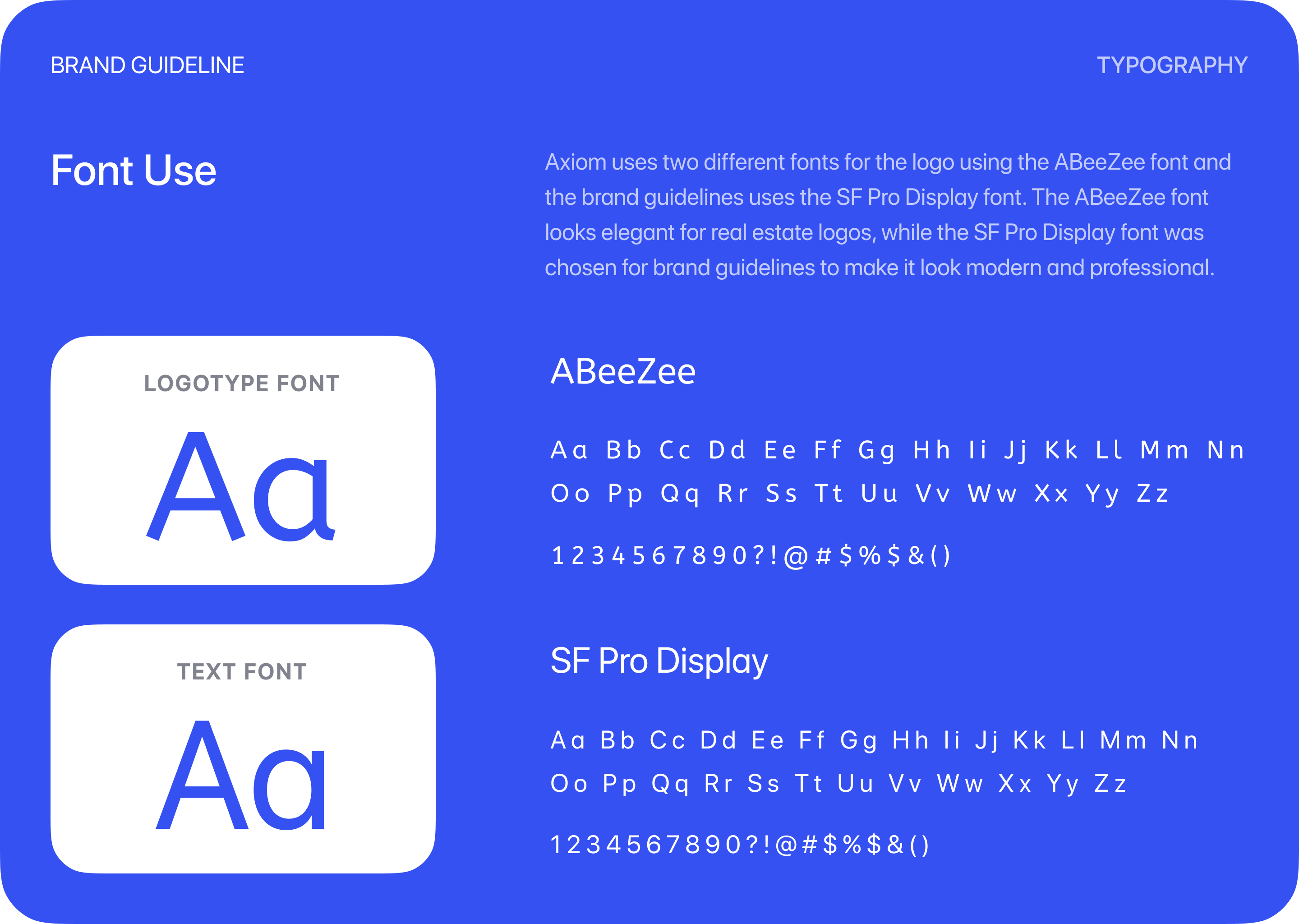 Axiom - Brand Guidelines by Kensae UI for Sans Brothers on Dribbble